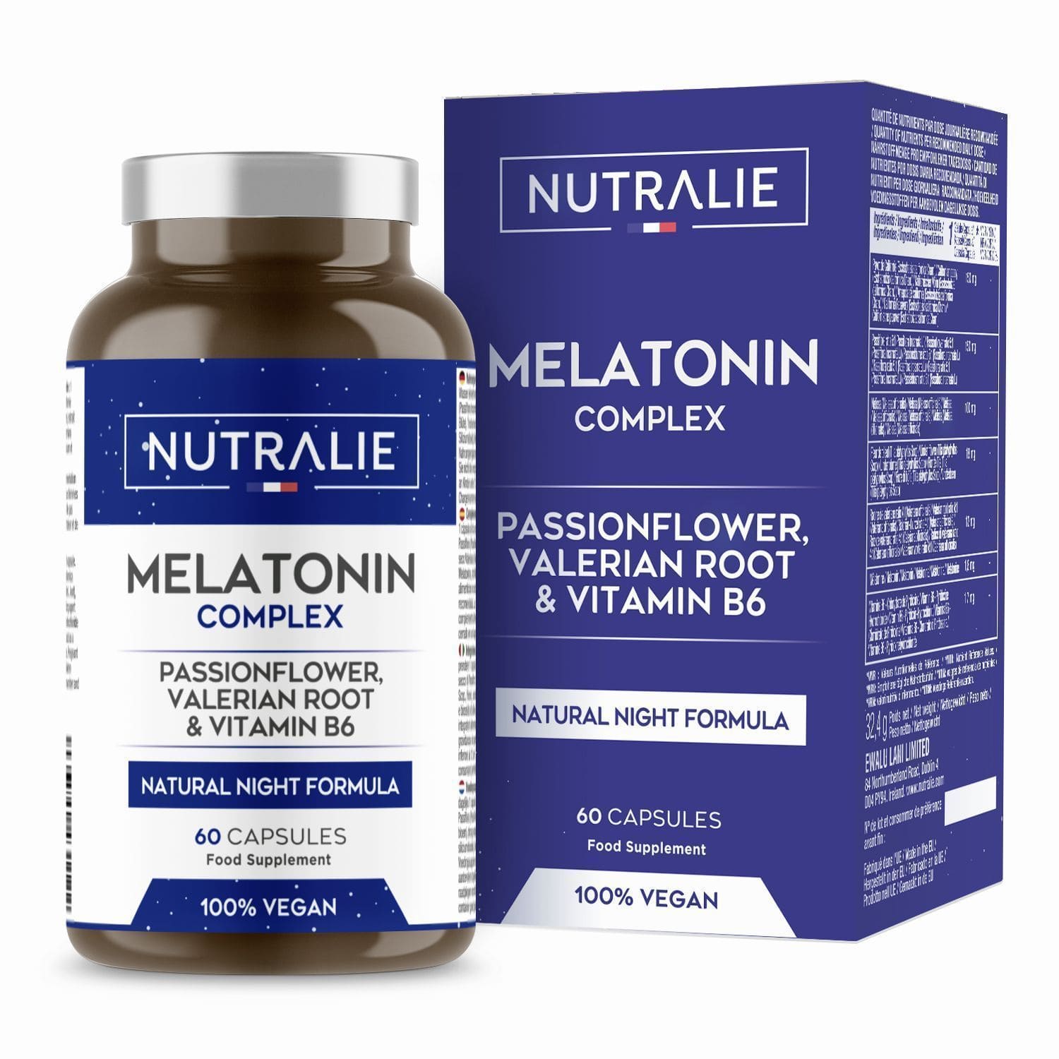 Melatonine Complex à la Passiflore et à la Valériane | 60 Capsules ...
