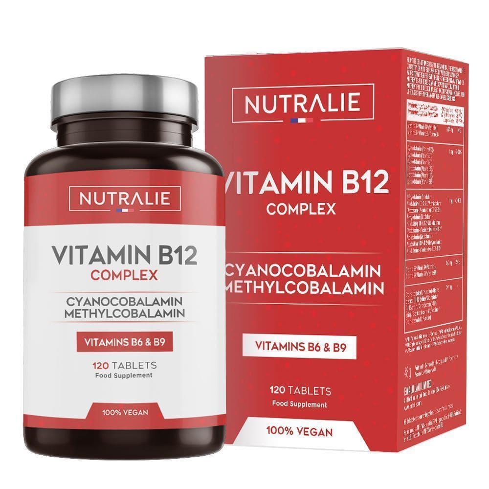 Vitamina B12 Complex | 120 Comprimidos| Cobalamina 2000 mcg | Nutralie