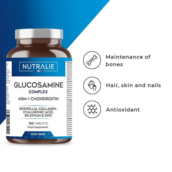 Glucosamine Complex | 120 Tablets | With Chondroitin and MSM | Nutralie